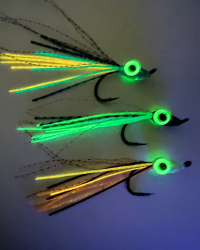 3PK Hawaii Game Saltwater Fishing Flies Trevally Goat Fish Papio Nabeta ...