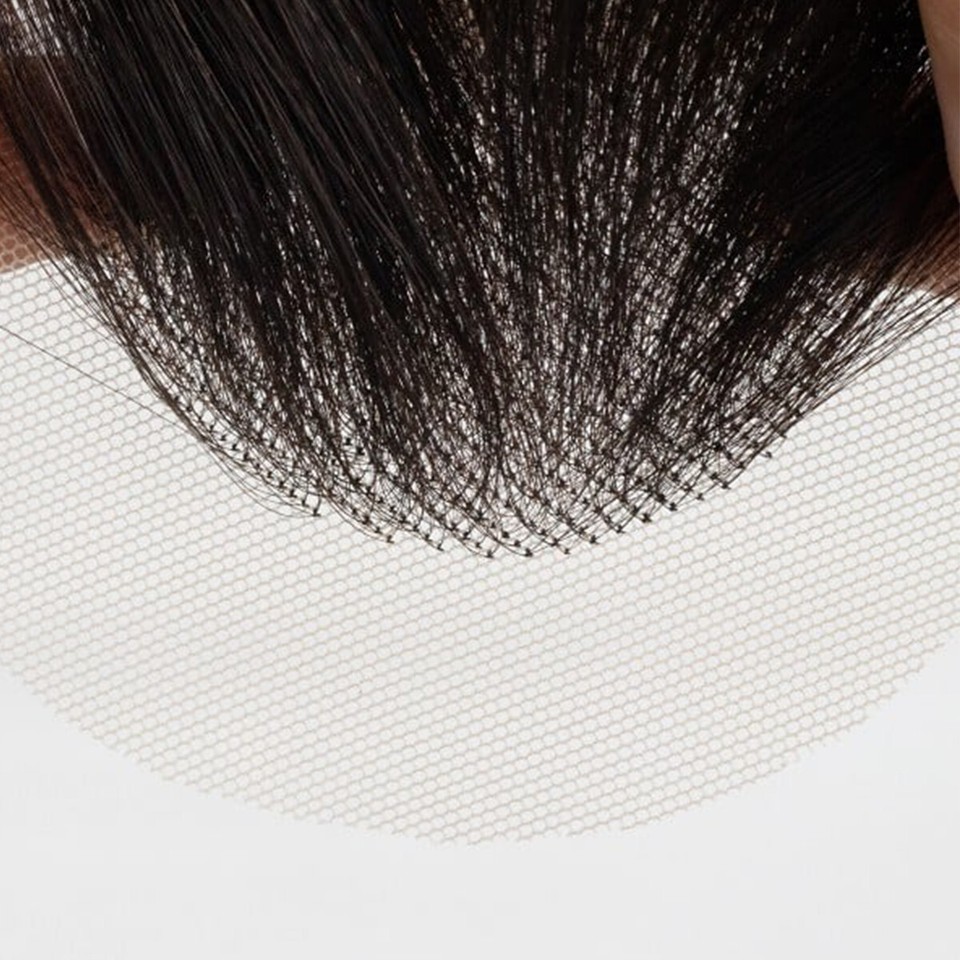 Lace Cover-up 100% Remy Human Hair Patches Piece for Alopecia Areata ...
