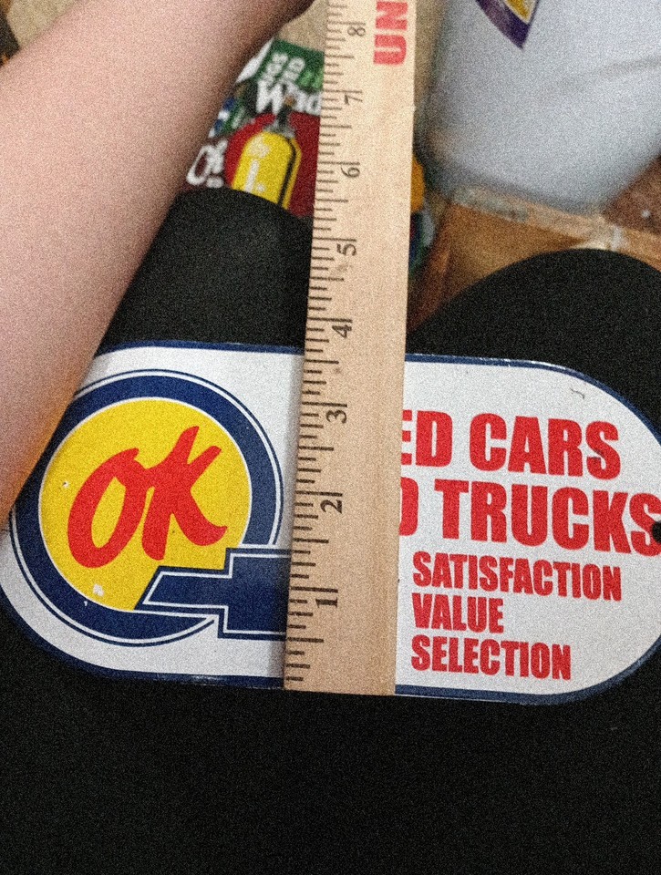 Porcelain OK Used Cars And Trucks Sign | eBay
