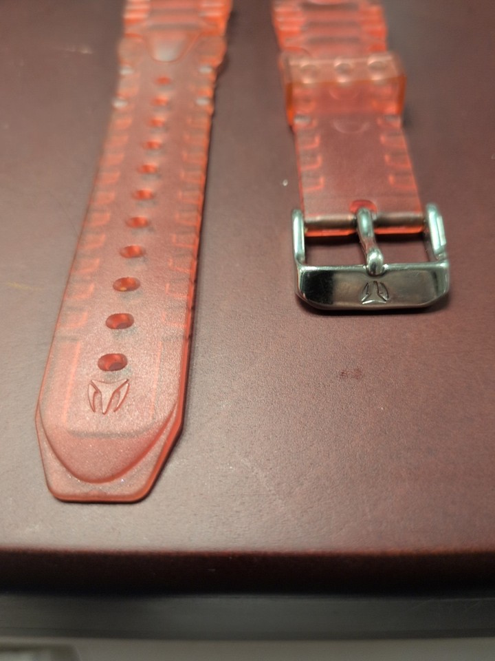 TechnoMarine Transparent Watch Strap Band 20mm Pink Original | eBay UK