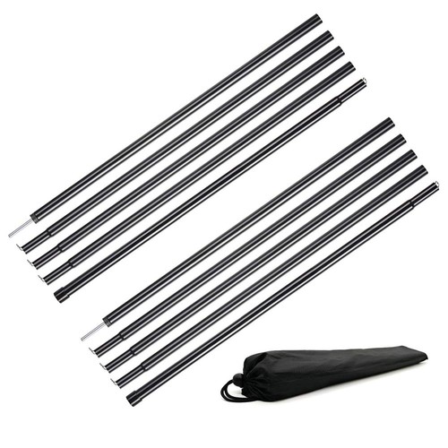 Tent Poles,Adjustable Steel Rods for Camping Tarps,Backpacking,Shelters ...