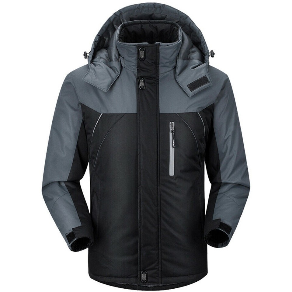 Men's Mountain Ski Snow Jacket Thermal Fleece Winter Wam Hiking ...