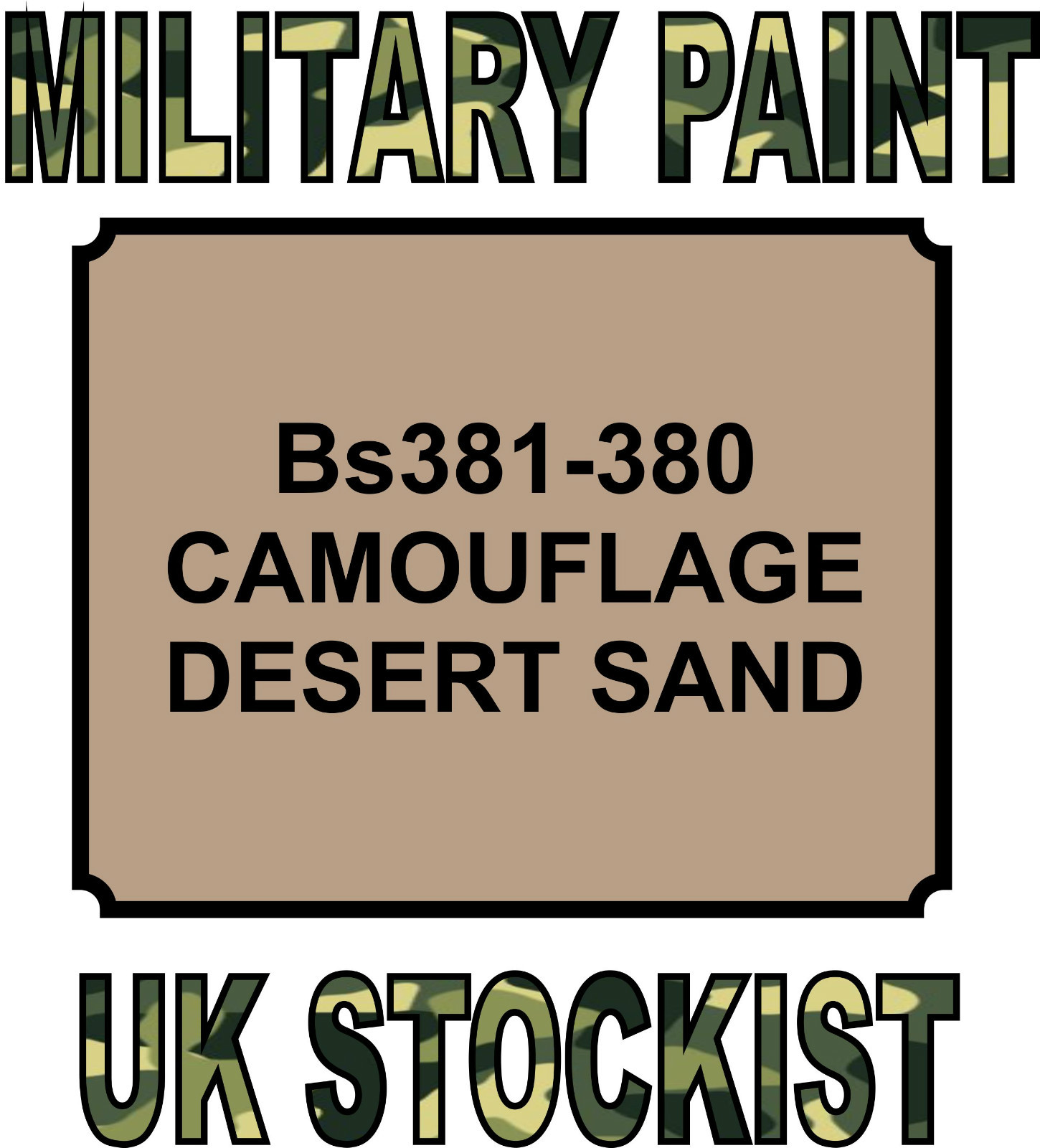 CAMOUFLAGE DESERT SAND MILITARY PAINT METAL STEEL HEAT RESISTANT ENGINE ...