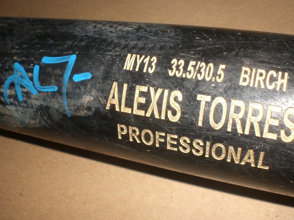 Alexis Torres Signed Game Used Bat Autograph Orioles Delmarva ...