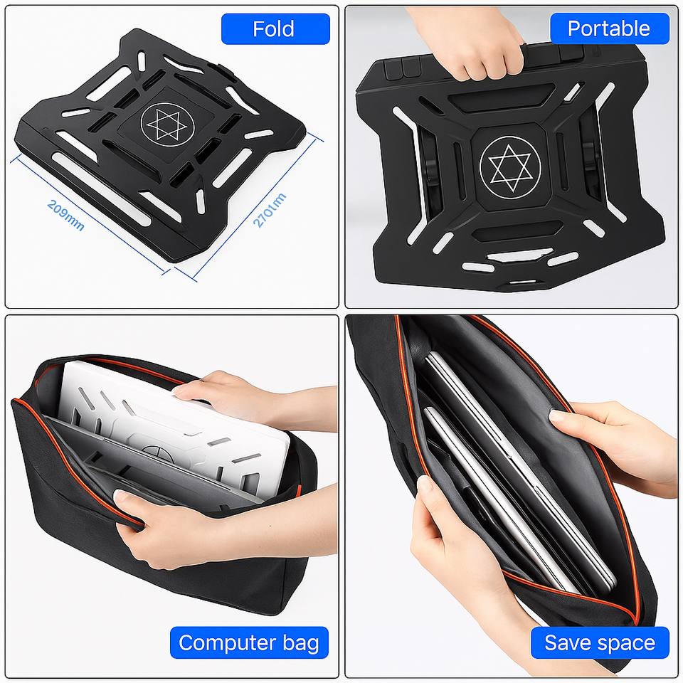 Adjustable Multi-Angle Rotating Laptop Stand Holder Portable compatible ...