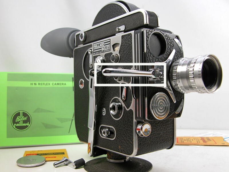 Chromed Bolex Lens Turret PAN BAR/HANDLE For Bolex 16mm RX movie Camera ...
