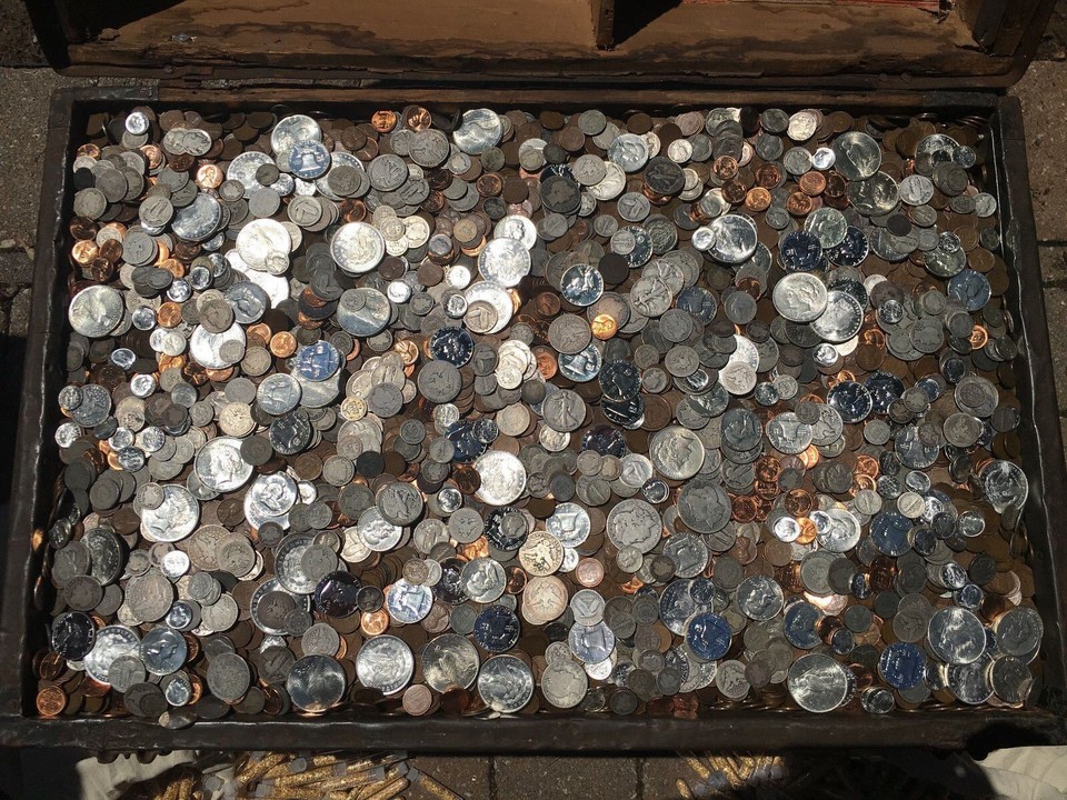 1/4 Pound Old US Coins Estate Sale Lot Hoard Pre 1964 Silver Bullion ...
