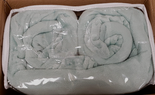 Berkshire Blanket Queen Ultra Fine MicroFleece 4pc Sheet Set in Powder ...