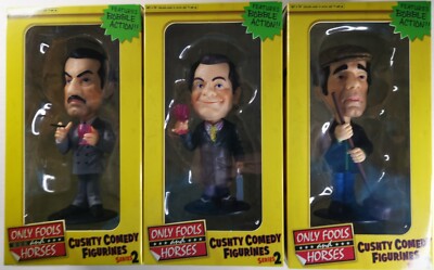 Only Fools & Horses Cushty Bobble Head, Del, Rodney, Albert, Trigger ...