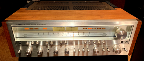 PIONEER SX-1250 STEREO RECEIVER -PRO SERVICED -SUPER CLEAN- 160 RMS X 2 ...