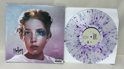 Halsey Signed Autograph Manic Album Record Vinyl Pink and Blue Splatter ...