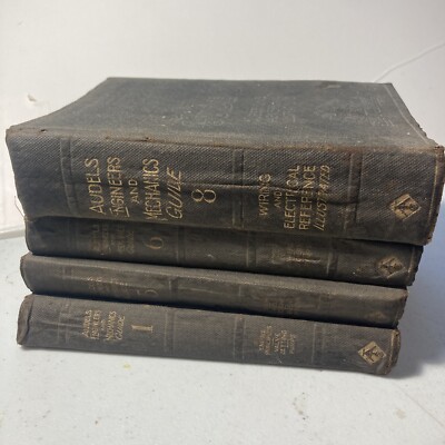 Audel’s Engineers and Mechanics Guide 1, 5, 6, &8 Set Machinist Books ...