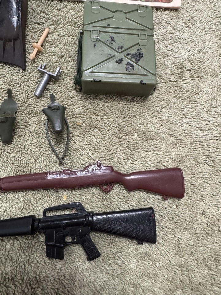 Vintage GI Joe 1964 12 inch lot Junkyard Fresh! M1 Rifle M16 Rifle Rare ...