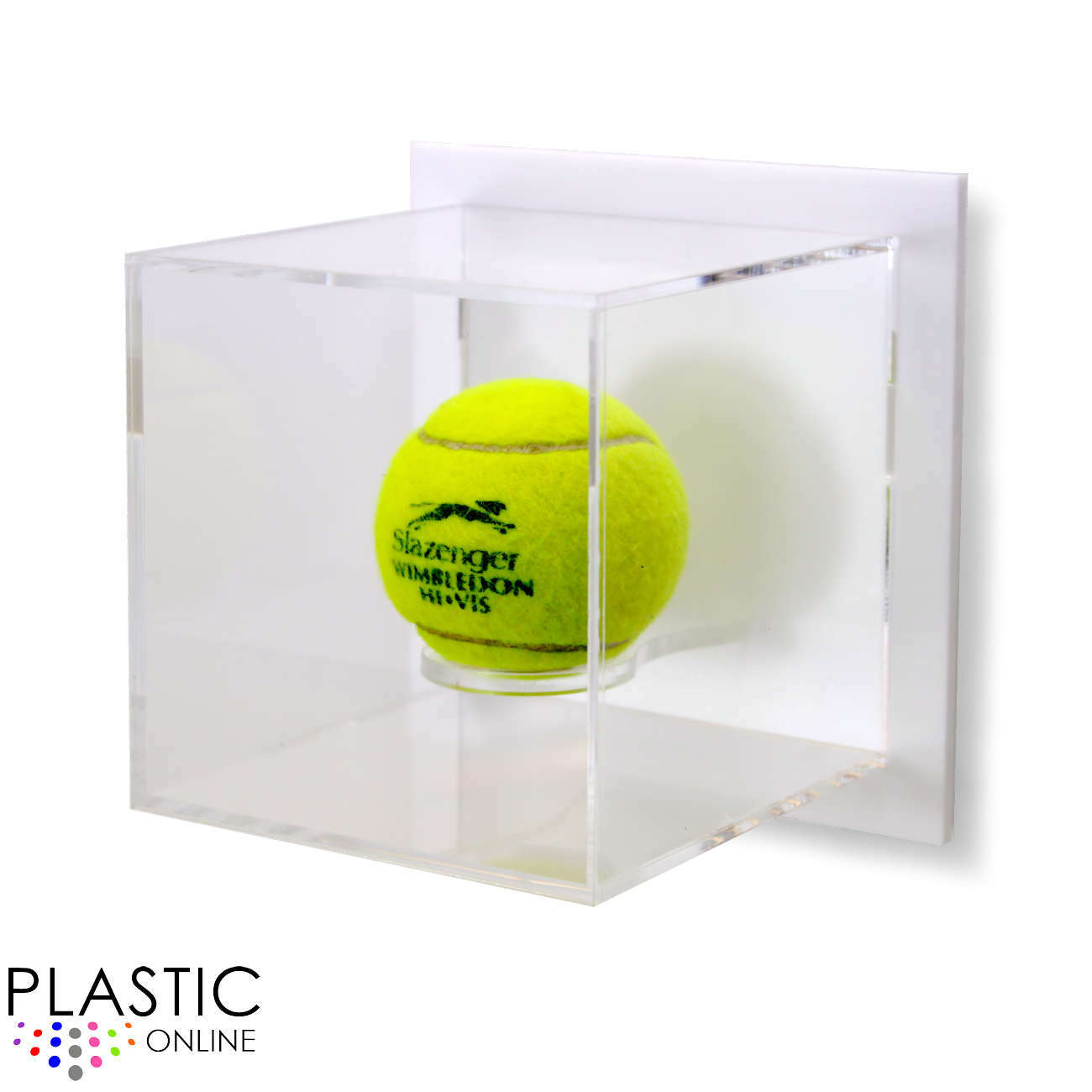 Wall Mounted Tennis Ball Display Case Signed Autographed Tennis Ball ...