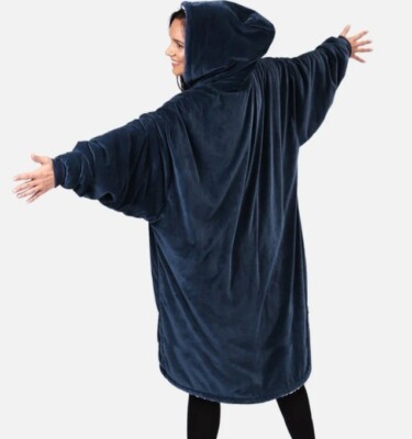 The Comfy Original Hoodie Blanket Wearable Hoody Genuine Product - BLUE ...