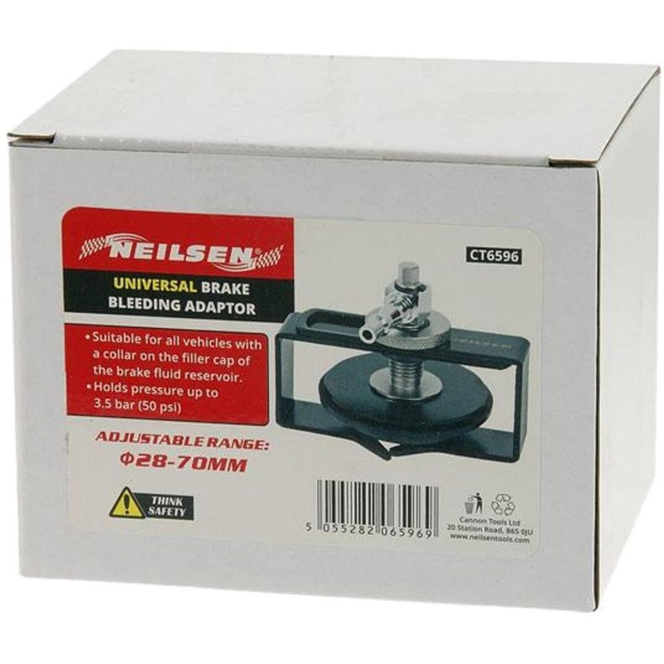 Neilsen Universal Brake Bleeding Adapter Adjustable Pressure Tool 28mm ...