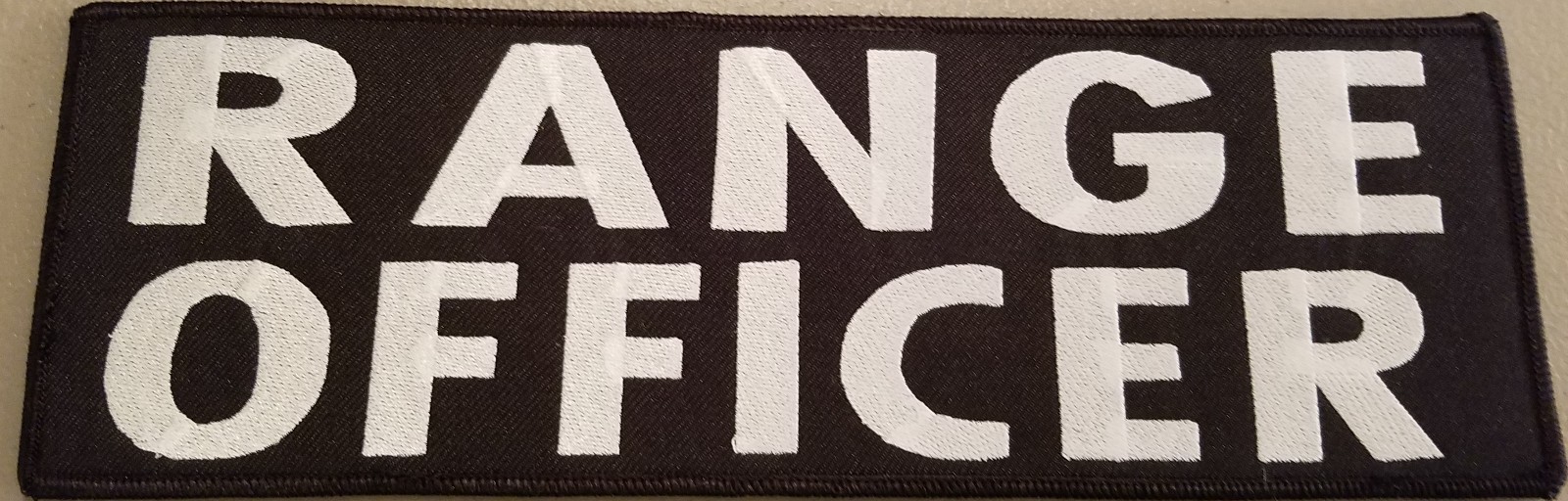 RANGE OFFICER Morale Tactical Patch 12 X 4 Emblem With Hook Adhesive ...