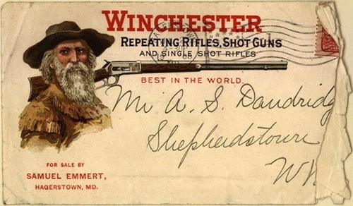 WINCHESTER RIFLE VINTAGE POSTER Envelope ad Art Print | eBay