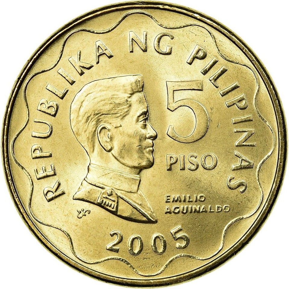 Philippines 5 Piso Coin KM272 1995 - 2017 | eBay