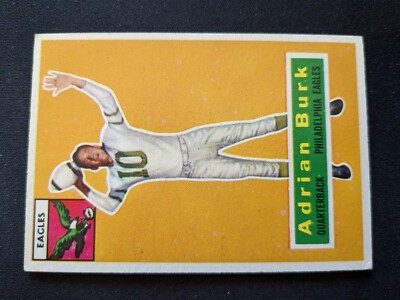 1956 Topps Football Card # 52 Adrian Burk - Philadelphia Eagles (VG/EX ...