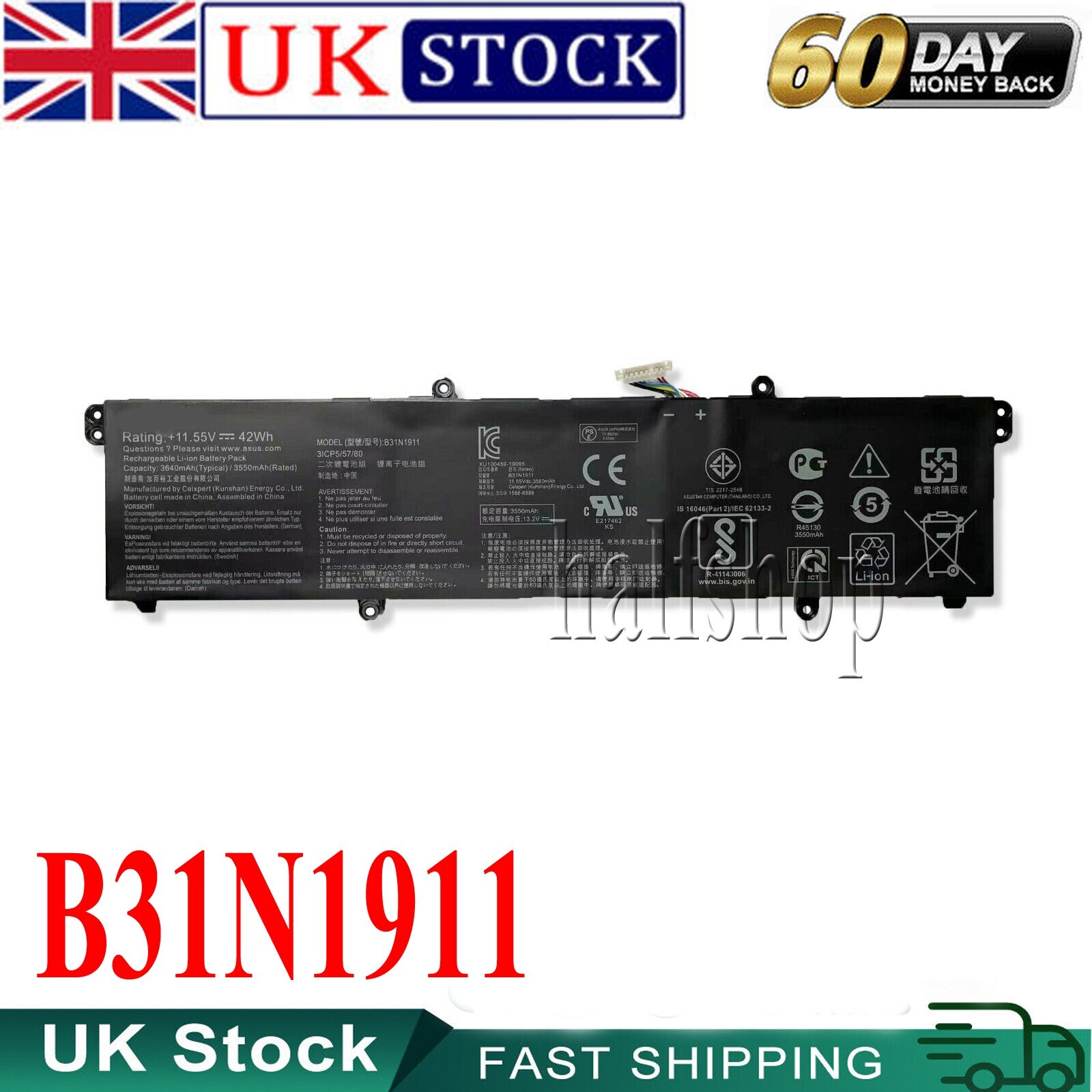 Battery C31N1911 B31N1911 For ASUS VivoBook 14 K413 K413FA M413DA ...