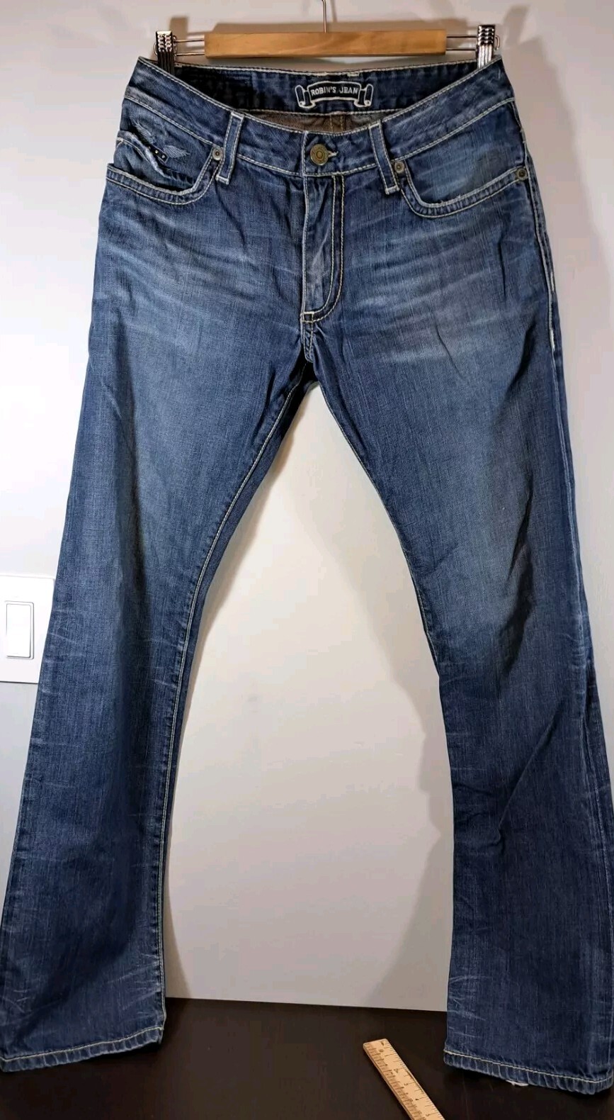 Authentic Robin's Jeans Skinny Flap 30 X 32 Distresse… - Gem