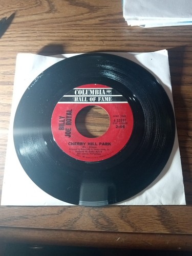 45 RPM, Billy Joe Royal, Down In The Boondocks/Cherry Hill Park ...
