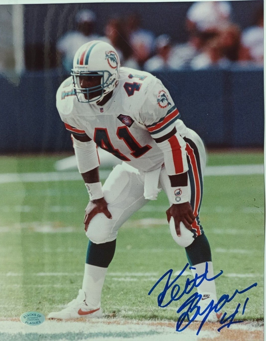 Signed by KEITH BYARS Miami Philadelphia NFL 8 x 10 Photo w/COA | eBay