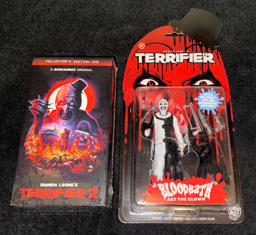 TERRIFIER 2 Collectors Edition VHS+ART THE CLOWN Bloodbath Horror ...