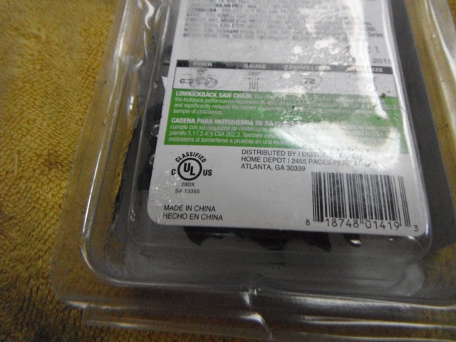 Power Care 20in Full Chisel Saw Chain Gc72 Pro Unopened for sale online ...