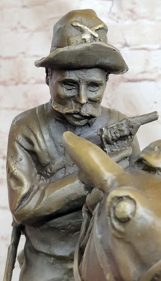 Civil War Union Soldier Cavalry Officer on Horseback Bronze Statue ...