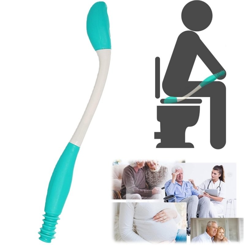 Bottom Wiper Toilet Aid Long Handle Bum Cleaner & Wiper Toilet Aids for ...