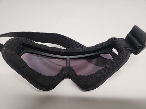 Padded Motorcycle Goggles Ski Bike Foam Rainbow/Yellow Tinted ...