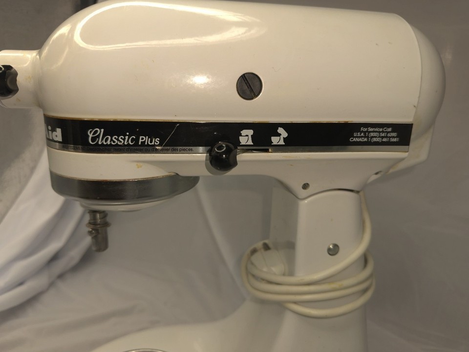 KitchenAid Classic Plus Stand Mixer White 275 Watts Countertop USA ...