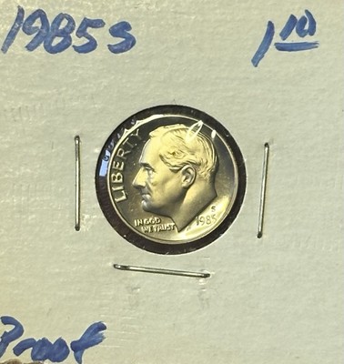 1985 S ROOSEVELT *PROOF* DIME CLAD | eBay