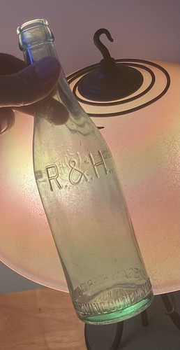 Early 1900s R&H Beer Bottle Rubsam & Horrmann Staten Island NY Brew 12. ...