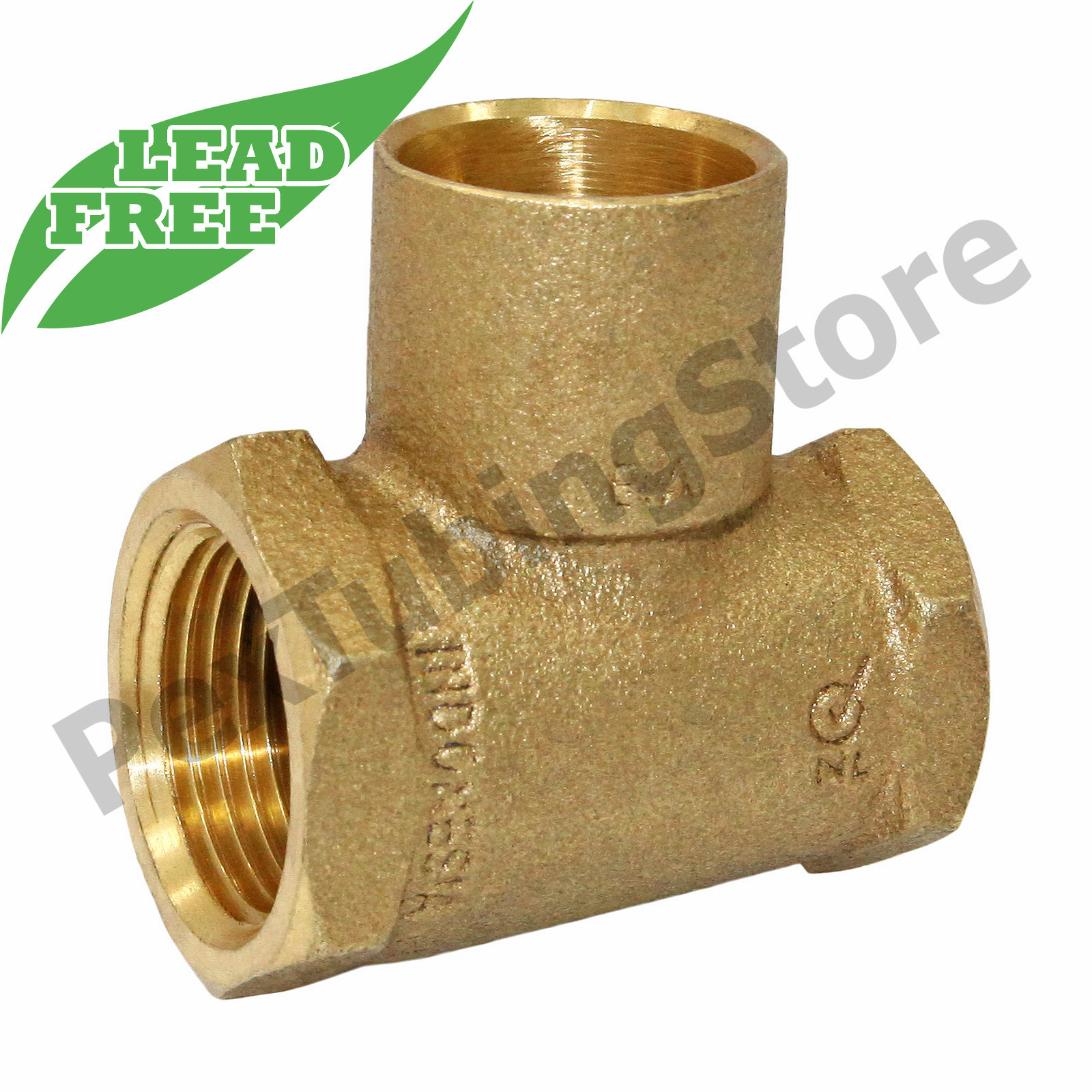 3/4" FIP x 1/2" FIP x 3/4"C Cast Brass Tee LEAD-FREE | eBay