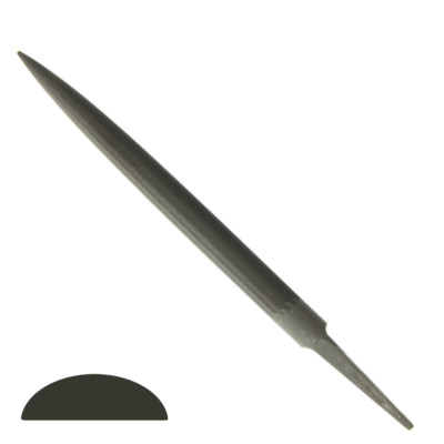 Grobet Swiss Half Round Precision File 6" Cut #0 #1 #2 Vallorbe 150mm ...