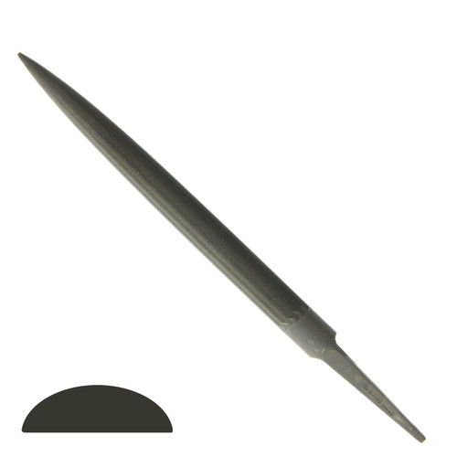 Grobet Swiss Half Round Precision File 6" Cut #0 #1 #2 Vallorbe 150mm ...