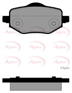 Apec PAD2498 Brake Pad Set for sale online | eBay UK