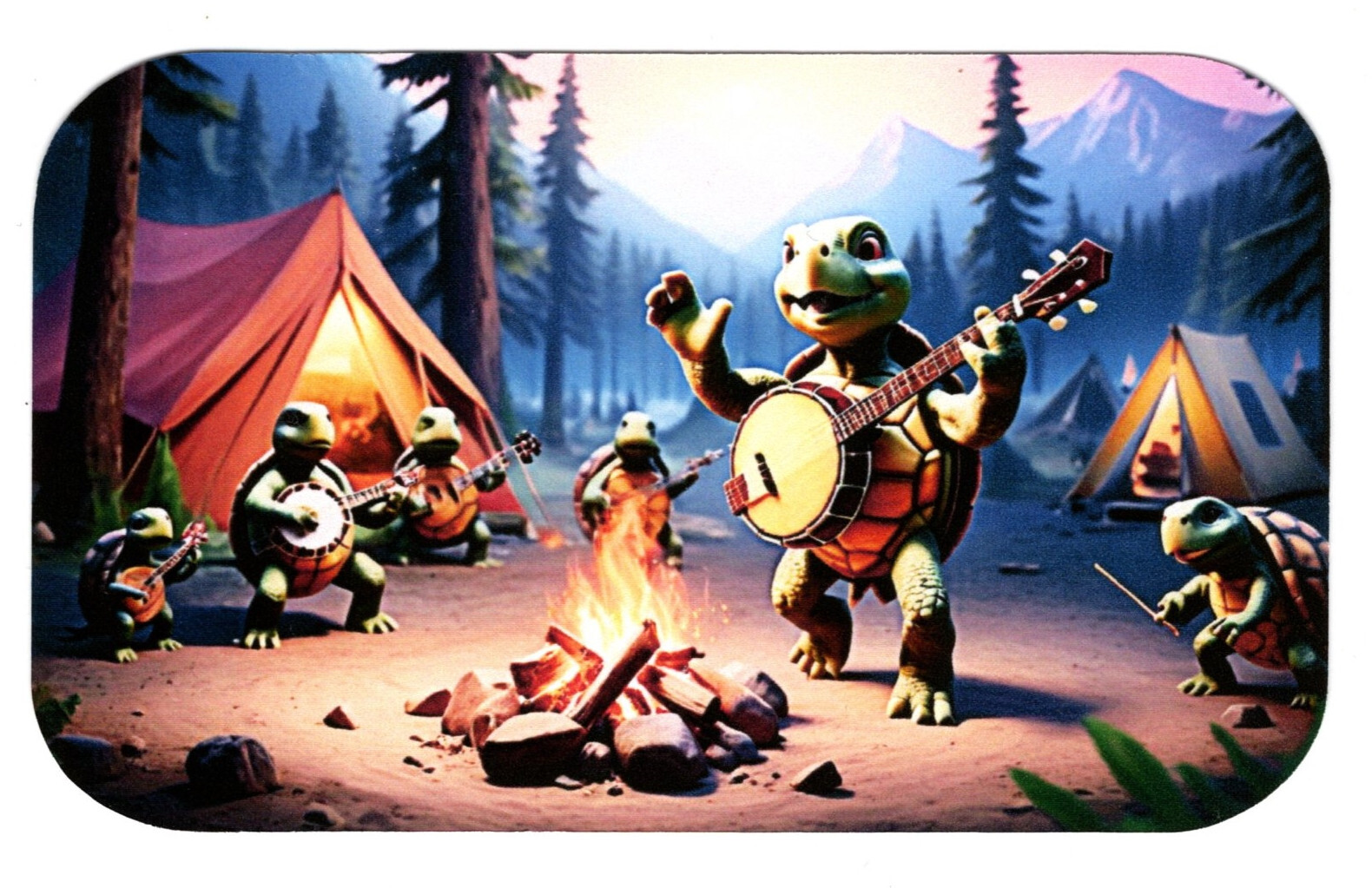 Turtle Jamboree Vinyl Sticker Decal Bluegrass Hippie Rock n Roll ...