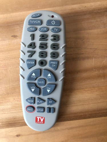 Genuine TV Guide 3301BOO Universal Remote Control Large Numbers | eBay