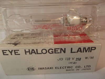 vintage "EYE HALOGEN 250 WATT LAMP JD130V250 M2 opened box unused light ...