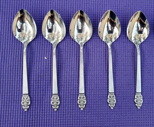 5-Oneida Deluxe NORDIC CROWN Stainless PLACE / SOUP SPOON 6 3/4" | eBay