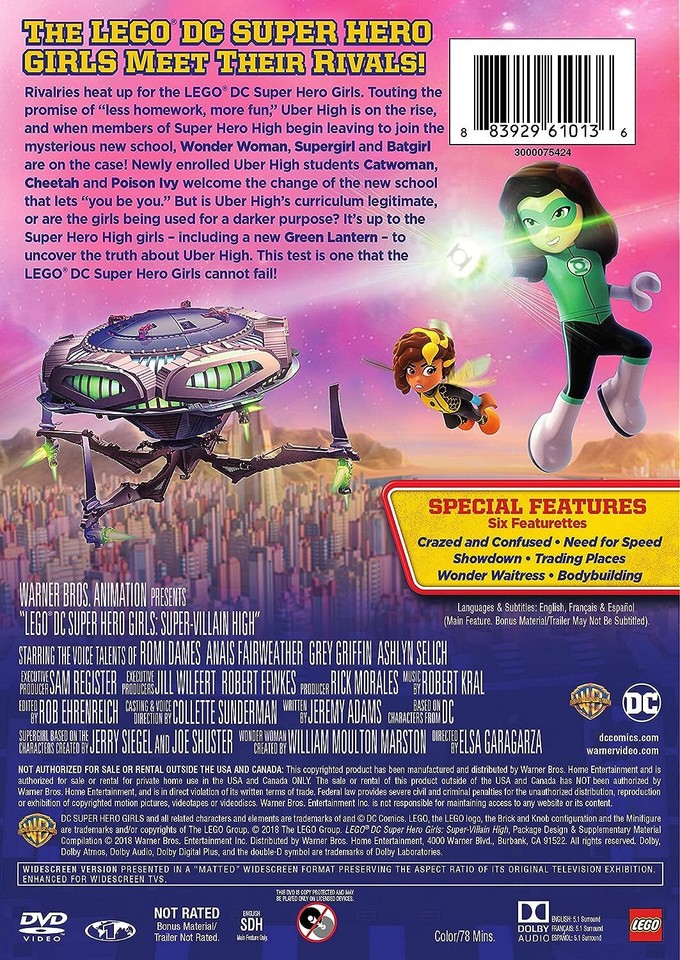 LEGO DC Super Hero Girls: Super-Villain High (DVD) (DVD) (UK IMPORT ...