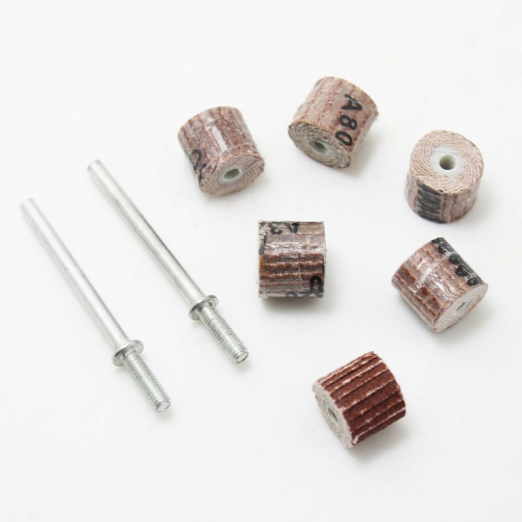 10pc Sanding Sandpaper Wheel Flap Rotary Grinder Drill Bit 80~600 Grit ...