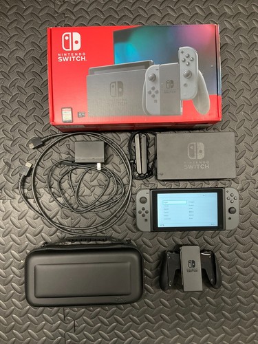 Nintendo Switch 32GB Gray Wireless Handheld System: Open Box Condition ...