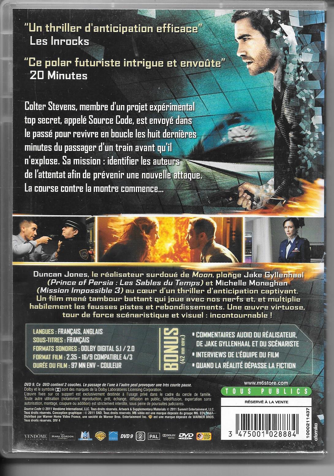 DVD ZONE 2--SOURCE CODE--GYLLENHAAL/MONAGHAN/FARMIGA/DUNCAN JONES | eBay