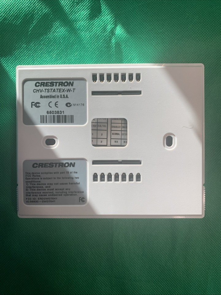 Crestron CHV-TSTATEX-W-T, Wireless Infinet-EX Thermostat | eBay