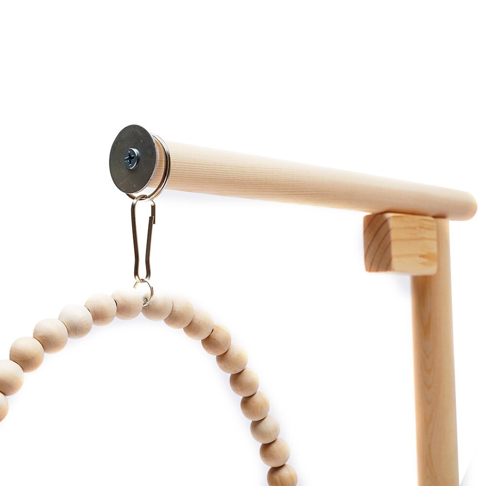 Pet Parrot Playstand Parrots Bird Playground Bird Play Stand Wood Perch ...